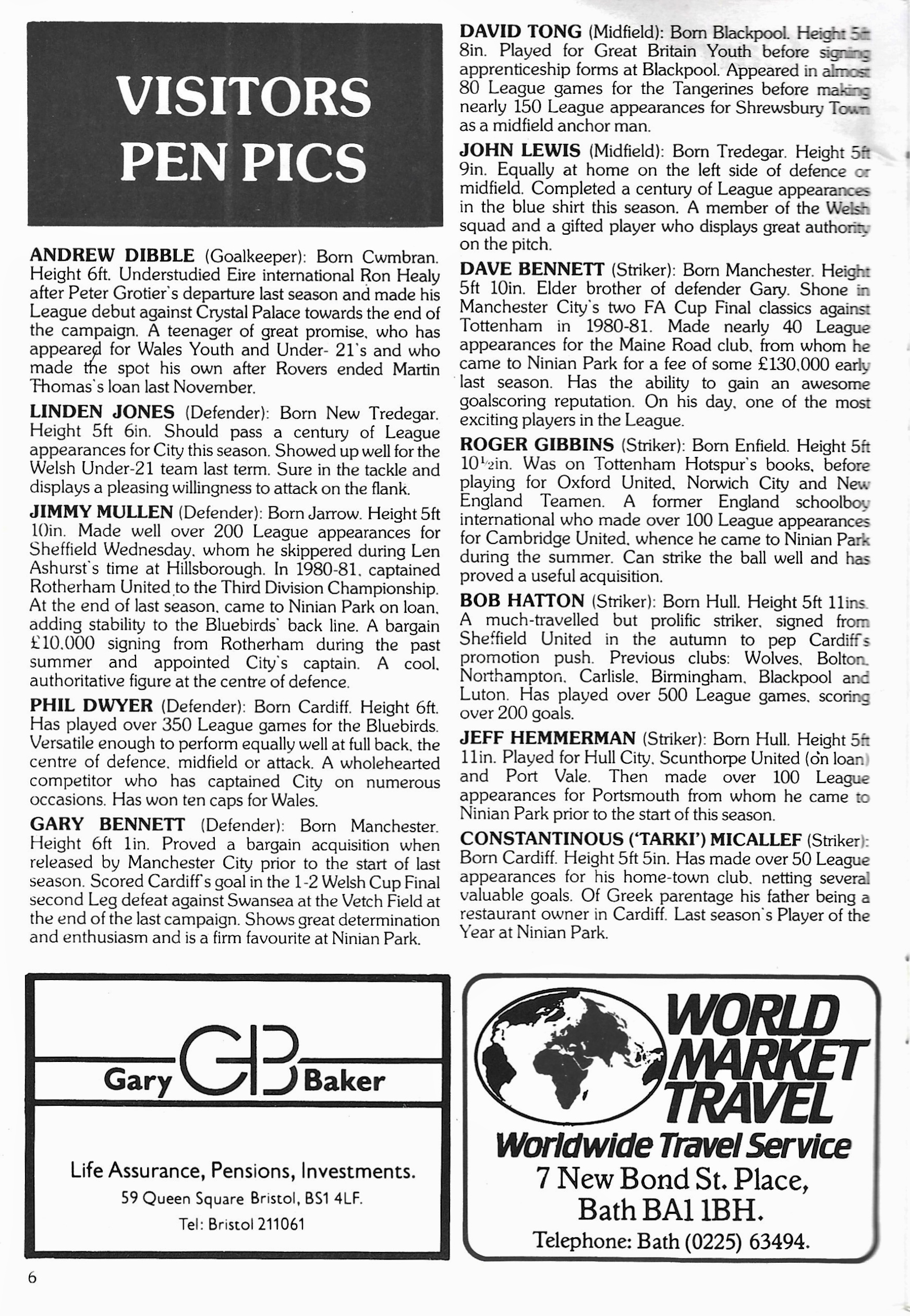 Bristol Rovers v Cardiff City, 1983 - The 1888 Letter